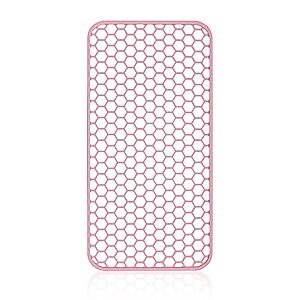 Large Heat Resistant Mat for Hair Styling Tools, Silicone Heat Pad for Curling Iron, Portable Travel Flat Iron Mat for Hair Straightener, Curler Wand, Hot Waver (Pink)