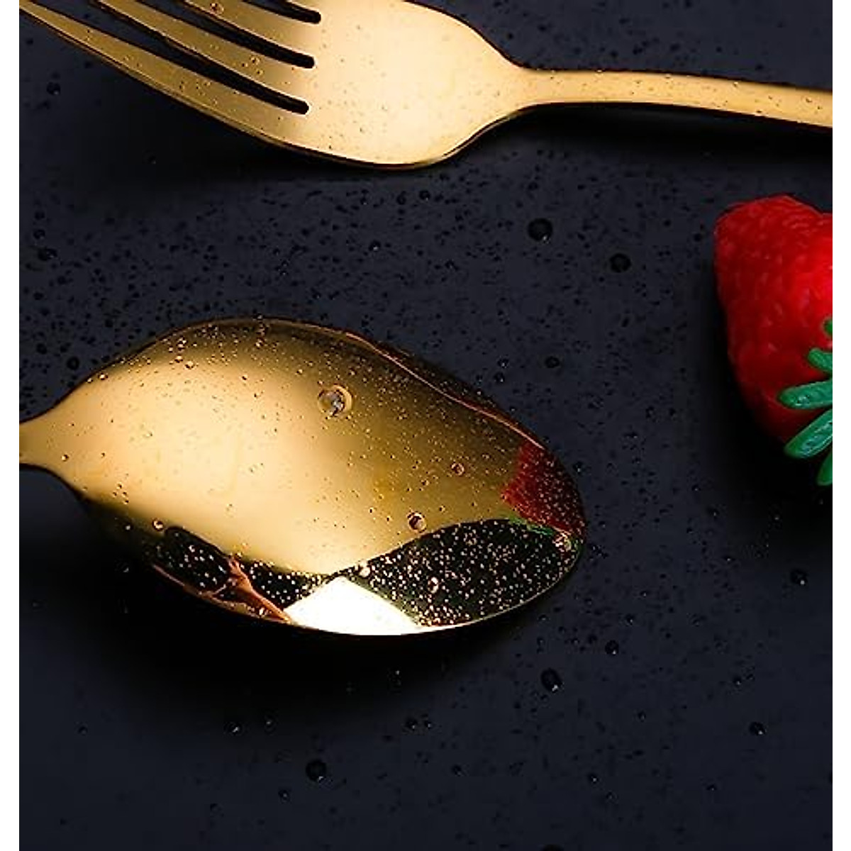 Black Gradual Change Gold Silverware Set Flatware Sets 70 Piece Stainless Steel Service for 14 Durable Home Kitchen Restaurant Wedding Cutlery Utensils Delicate Knifes Forks and Spoons Tableware Set…