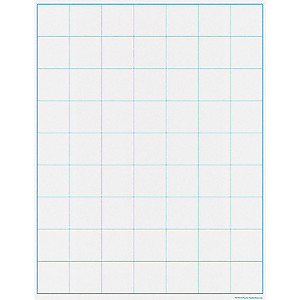 Teacher Created Resources Graphing Grid Large Squares Write-on/Wipe-off Chart