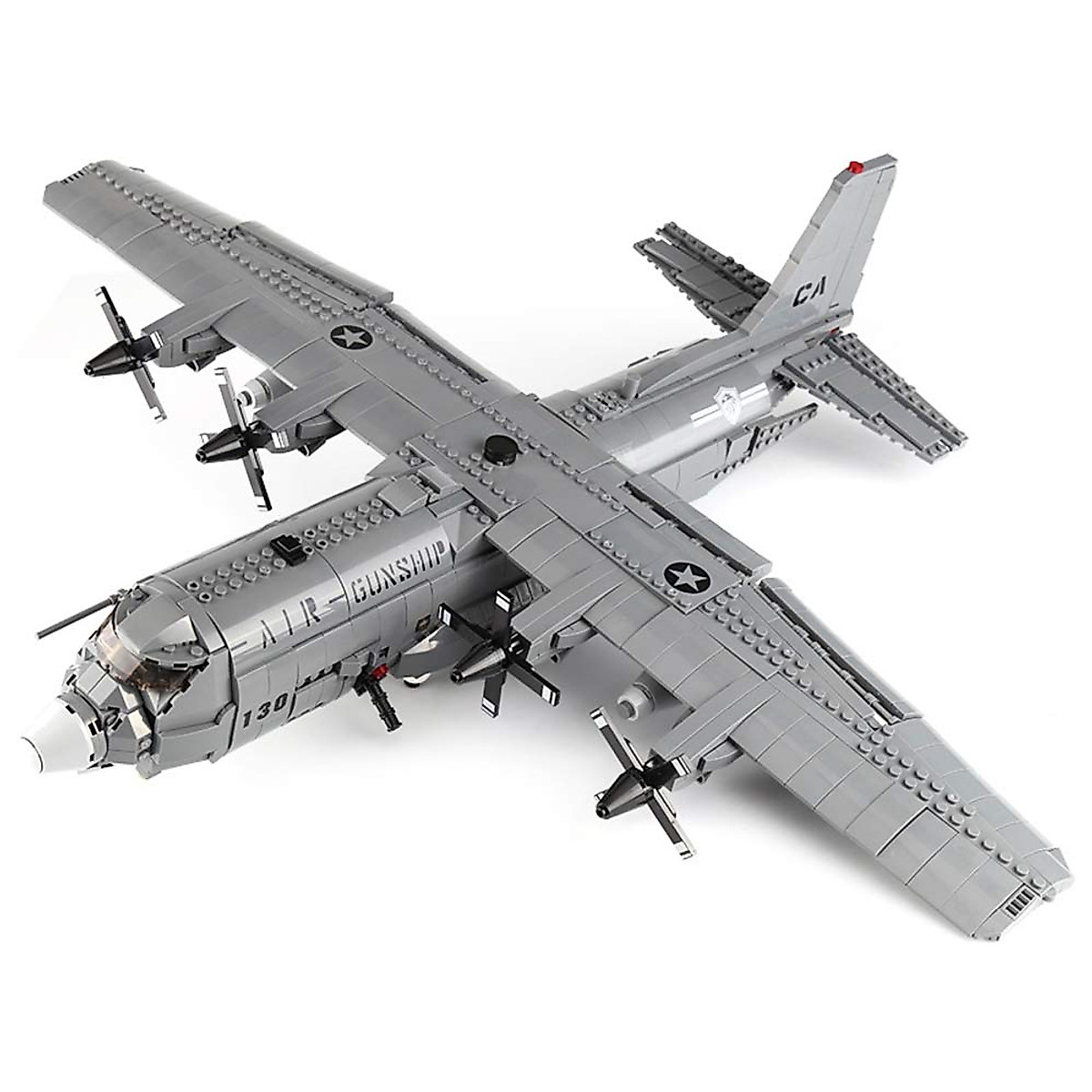Xingbao Military Army Series The AC130 Aerial Gunboat Set Building Blocks Bricks Educational Toys Classic Model Plane WW2 Toys Adult Toys for Men Compatible All Major Brand