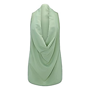 Women's Casual V Neck Ribbed Knitted Shirts Pullover Tunic Tops Loose Balloon Sleeve Solid Color Blouses Top Womens Short Sleeve Top Pack Green