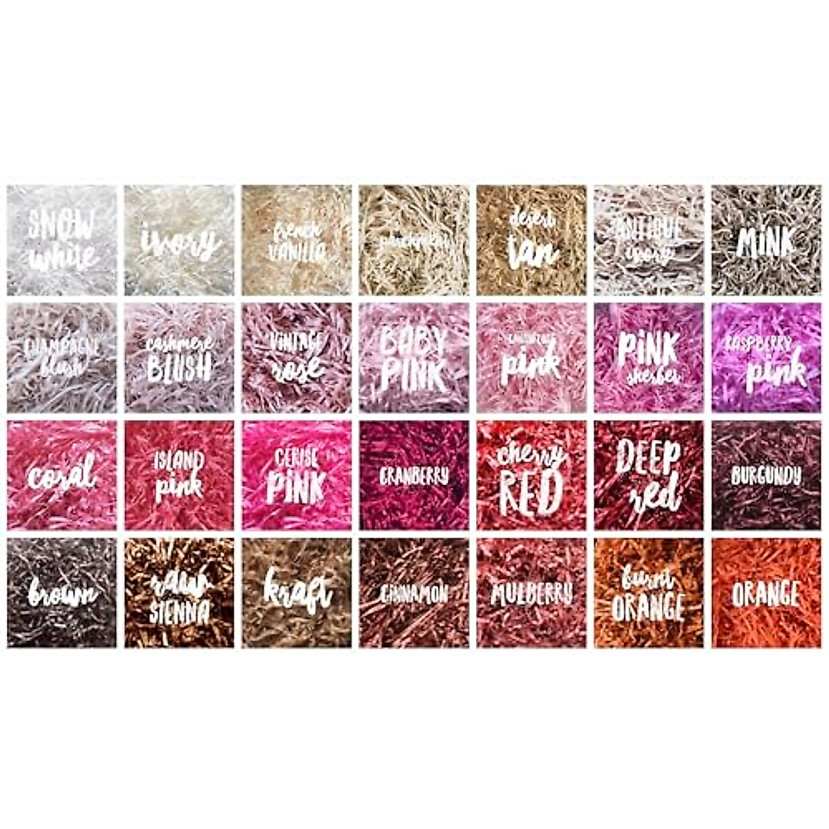 Vintage Rose Blush Shredded Tissue Paper Shred Dusky Ash Antique Vintage Pink Hamper Gift Box Basket Filler Fill (100g)