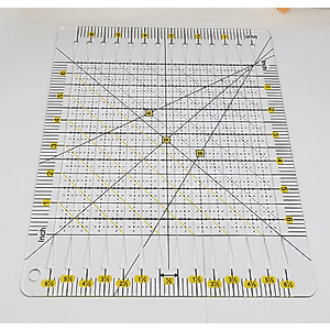 HONEYSEW Acrylic Quilt Cut Ruler Template for Quilting Fabric Cutting Crafts