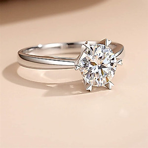 Ouslier 925 Sterling Silver Personalized Birthstone Infinity Name Ring with Engraving Inside (Silver)