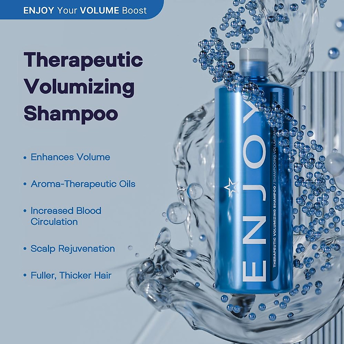 Enjoy Therapeutic Volumizing Shampoo, 33.8 Fluid Ounce
