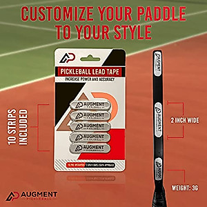 Pickleball Lead Tape - Preweighted 3g Bars to Increase Power and Swing Speed - Perfect Pickleball Accessory for Practice and Play