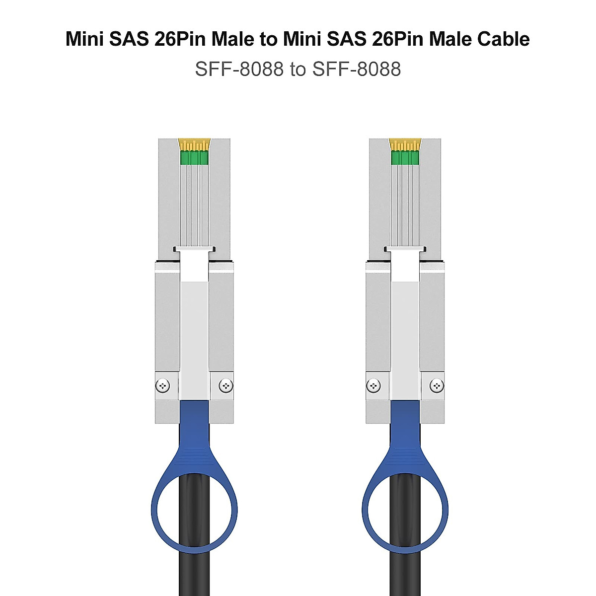 CableCreation External Mini SAS 26pin (SFF-8088) Male to Mini SAS 26 (SFF-8088) Male Cable, 1.0M