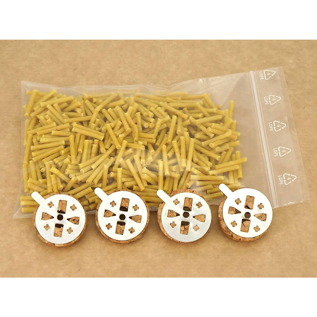 Beeswax Candle Wicks for Orthodox Vigil Oil Lamps, Floating Candles, Cork Floats, Home Altar