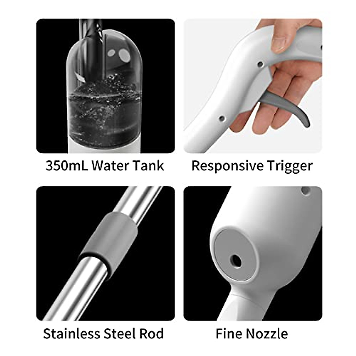 XIXIAN Spray Floor Mop for Floor Cleaning Microfiber Floor Mop Dry Wet Mop 350mL Bottle Dust Cleaning Mop Hardwood Wood Floor Cleaner Mop 360 Rotate Dry Wet Mop