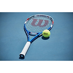 Wilson US Open Adult Recreational Tennis Racket - Grip Size 3 - 4 3/8", Red/White/Blue