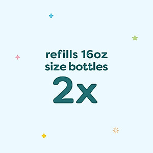 Babyganics Shampoo and Body Wash Refill, Chamomile Verbena, 32 Fl Oz (Pack of 2)