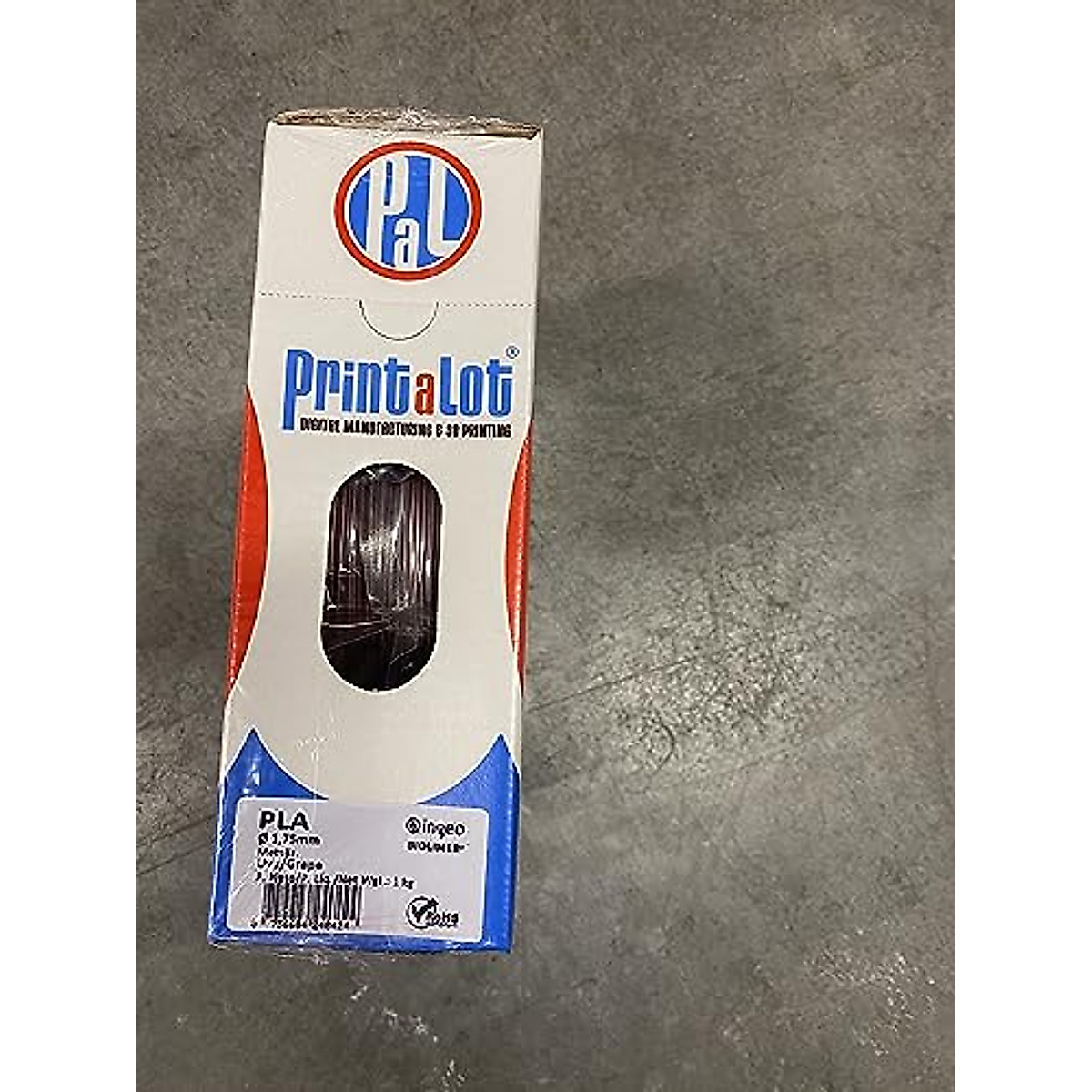 PRINTALOT PLA 3D Printer Filament, Dimensional Accuracy +/- 0.03 mm, 1 kg Spool, 1.75 mm Grape