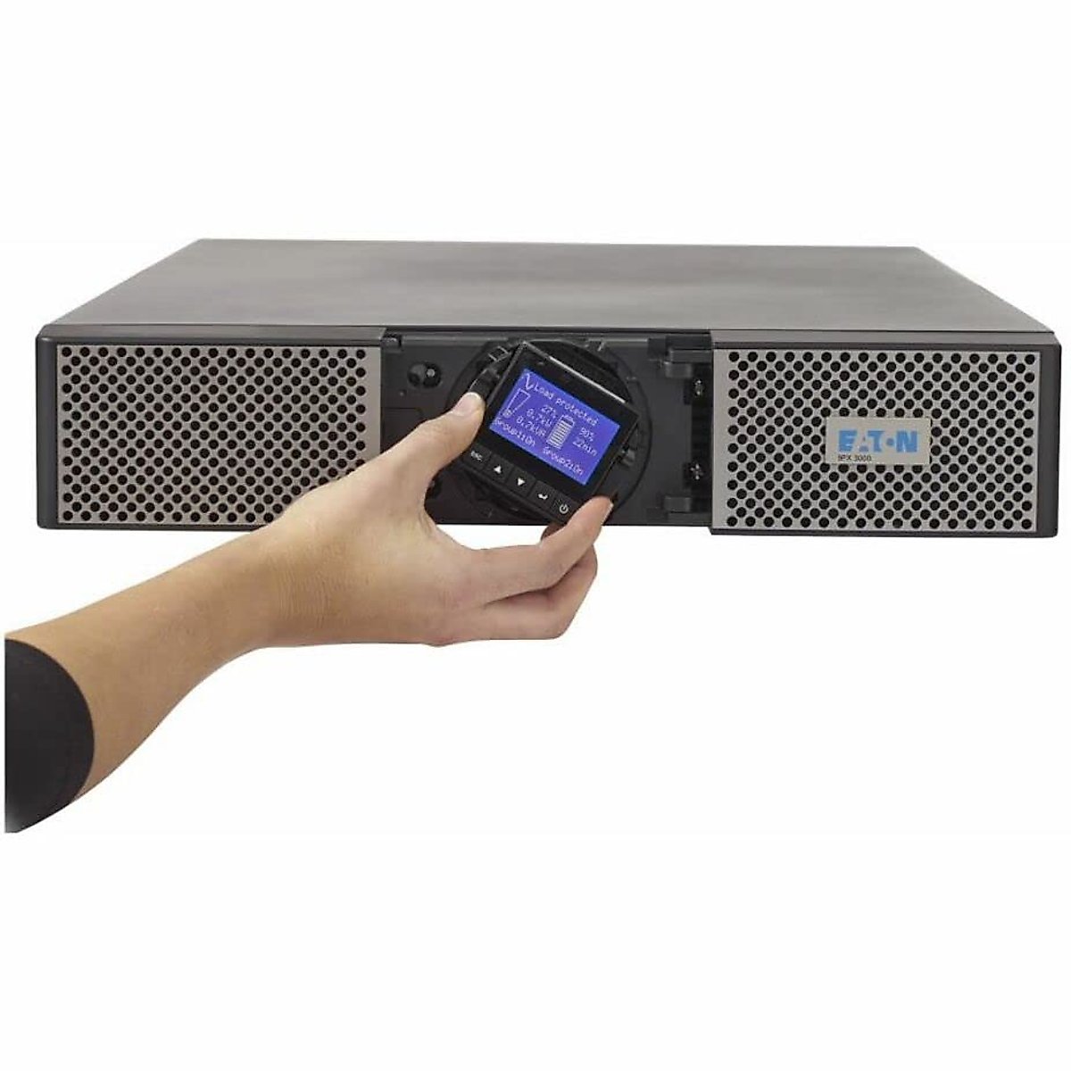 Eaton 9PX 2000VA 1800W 120V Online Double-Conversion UPS - 5-20P, 6X 5-20R, 1 L5-20R Outlets, Cybersecure Network Card, Extended Run, 2U Rack/Tower