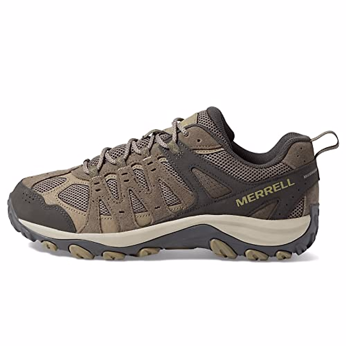 Merrell Accentor 3 Waterproof Shoes for Men - Leather and Mesh Upper, Textile Lining, and Lightweight EVA Foam Midsole Boulder 11 M