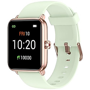 LIVIKEY Smart Watch, Fitness Tracker with Heart Rate Monitor, Blood Oxygen, Sleep Tracking, 41mm Smartwatch 5ATM Waterproof with Pedometer for Women Men Compatible with Android iPhone iOS