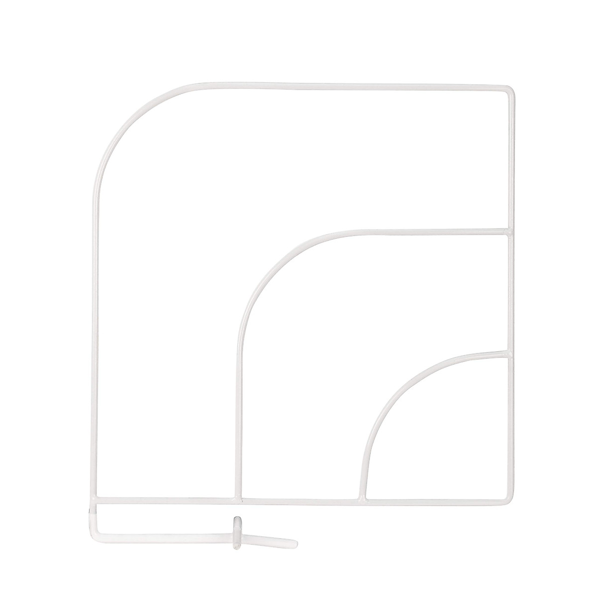 Spectrum Diversified Large Set of 2 Linen Closet & Wardrobe, Pair of Shelf Dividers, Closet Organizers & Storage Straightener, White