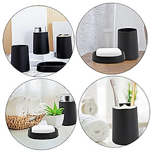 Cabilock 3 Sets Bathroom Set Makeup Accessories Bath Accessories soap Dish Tumbler rinsing Cup soap Lotion Dispenser Foam soap Dispenser Toilet Accessories take a Bath Washing Cup Plastic