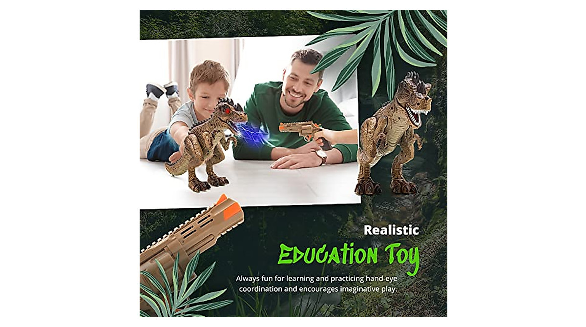 Greenbo Jurassic RC T-Rex Toy - Battle & Roar Fun!
