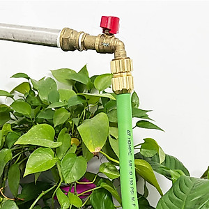 HQMPC Lead Free Garden Hose Quick Connect Brass Hose Quick Connect Garden Hose Connectors Water Hose Connectors GHT 3/4" (2 Sets)