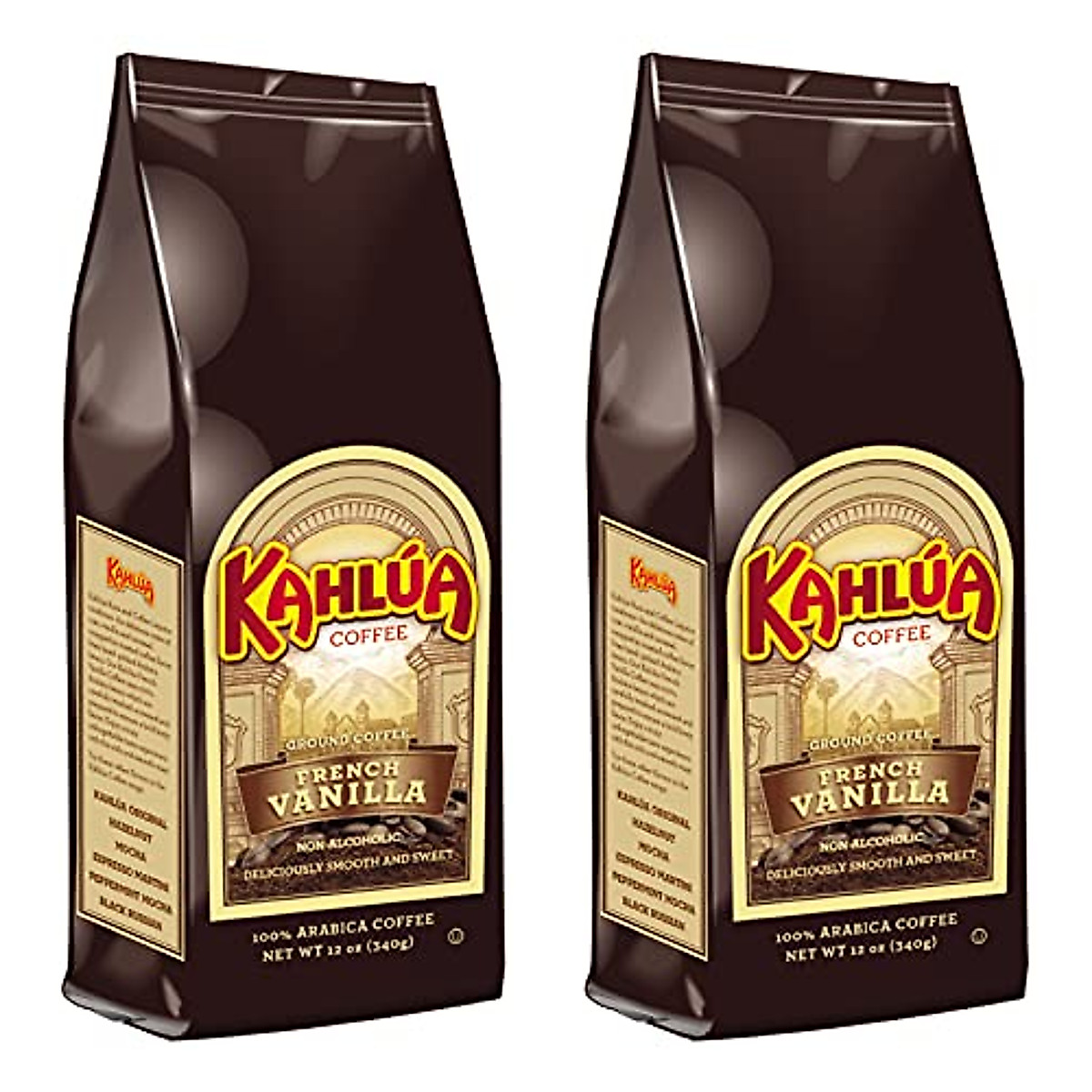KAHLÃƒšA Kahlua French Vanilla Ground Coffee (2 bags/12 oz), brown