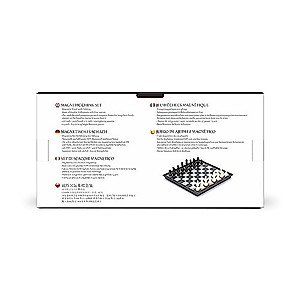 A&A Magnetic Plastic Travel Chess Set w/Folding Chess Board, Educational Toys for Kids and Adults - 12.6"(32cm) * 12.6"(32cm) Board