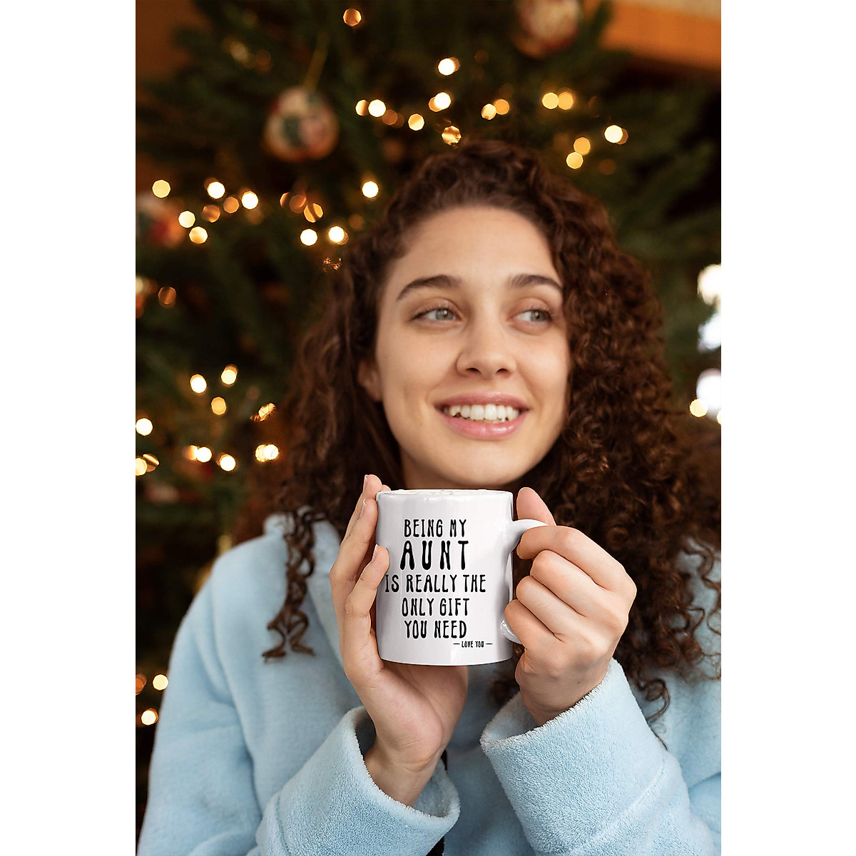 Kropsis Being My Aunt Is Really The Only Gift You Need -Love You- Ceramic Coffee Mug White