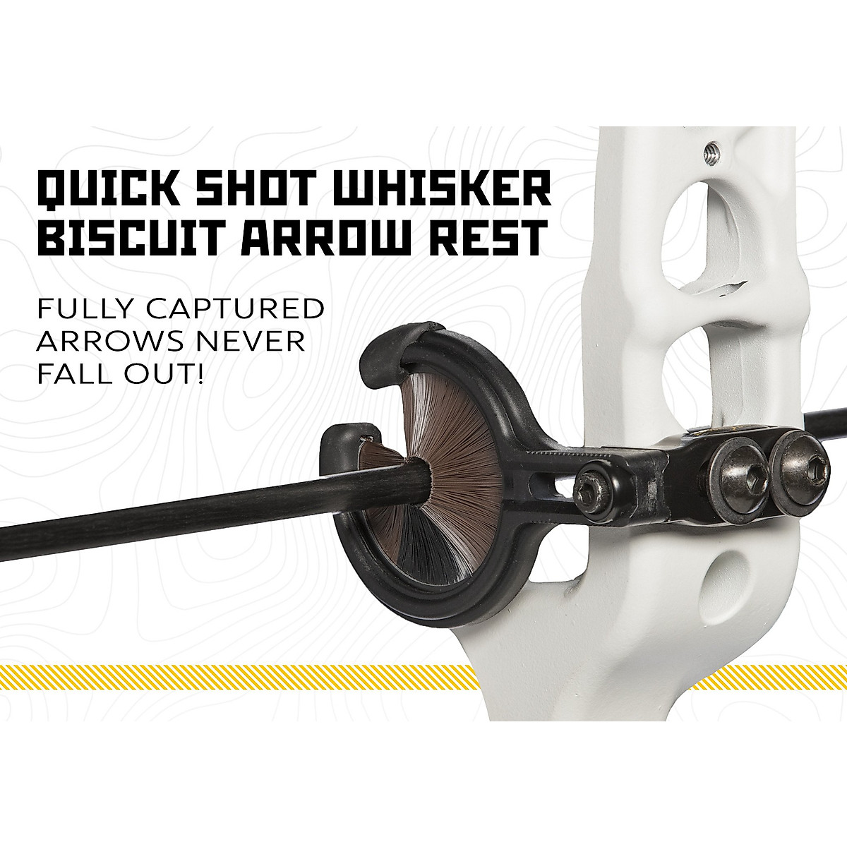 Trophy Ridge Quick Shot Whisker Biscuit Archery Arrow Rest, Right Hand, Large