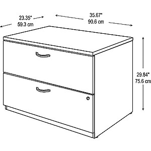 Bush Business Furniture Series C Collection 36W 2Dwr Lateral File in Hansen Cherry