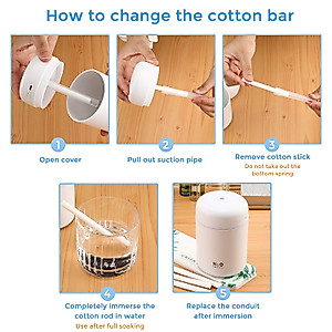 30 Pieces Car Diffuser Sponges Refill Sticks Humidifier Filter Replacement Wick Humidifier Sticks Filter Diffuser Absorbent Filter Sticks for Car Office Bedroom USB Powered Humidifier Aroma