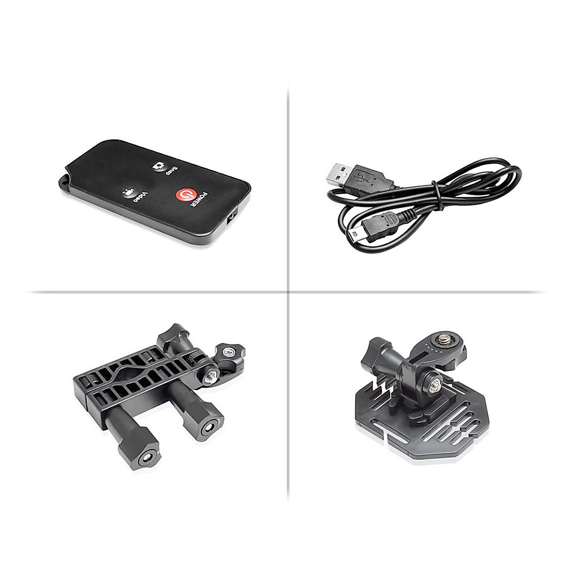 Pyle Hi Speed Sports Action Camera - HD 1080P Mini Camcorder w/ 12 MP Cam, 2.4" Touch Screen USB SD Card HDMI, Battery - Waterproof Case, USB Cable, Wireless Remote Control, Mount PSCHD60BK (Black)