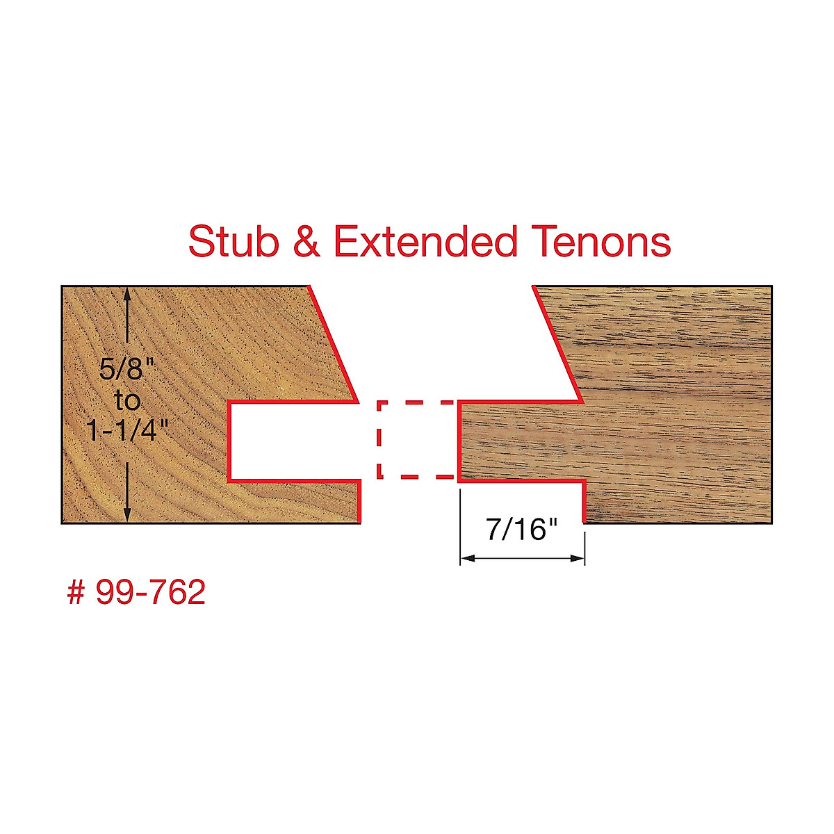 Freud 99-762: 1-11/16" (Dia.) Premier Adjustable Rail & Stile Bit - Shaker