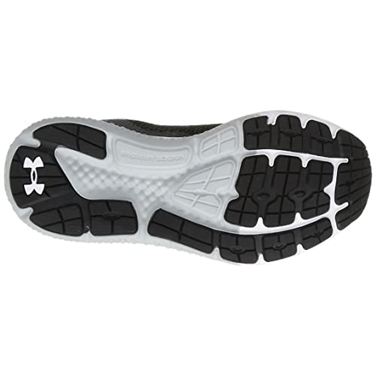 Under Armour Men's Charged Rogue 3 4E Running Shoe, (002) Black/Mod Gray/White, 8