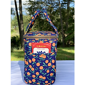 Kwang Min Patchwork Quilt Insulated Lunch Bag for Women,Reusable Lunch Box,Large Cooler for Office,Picnic Outdoors,Premium Waterproof Fabric,Ideal Classic Lunch Bag(Patchwork Quilt)