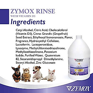 ZYMOX Leave-in Conditioner with Vitamin D3 for Cats & Dogs, 1gal