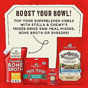 Stella & Chewy's SuperBlends Raw Coated Wholesome Grains Wild-Caught Whitefish & Salmon Recipe with Superfoods, 3.5 lb. Bag