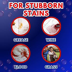 Gaudum Laundry Stain Brush Bundled with Compatible Stain Remover Max Force - 12 FL OZ (Pack of 4) - laundry stain remover spray, spray and wash stain remover laundry