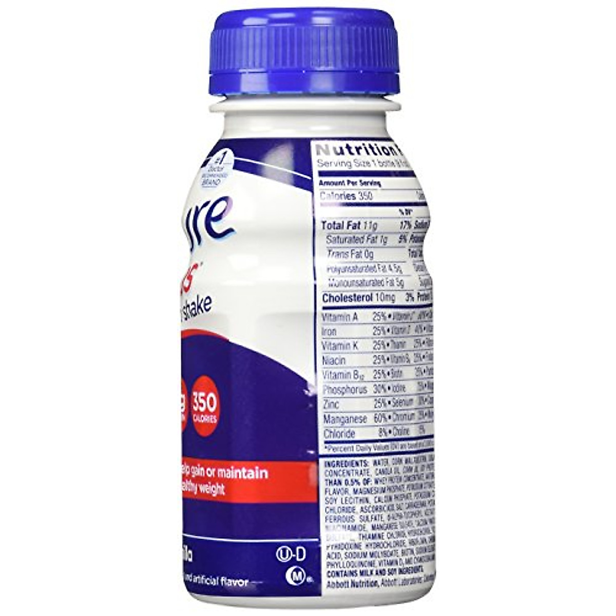 Ensure Plus Nutrition Shake, 8 FL Oz each, 30 Count
