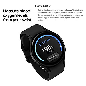 Samsung Electronics Galaxy Watch 4 40mm Smartwatch with ECG Monitor Tracker for Health Fitness Running Sleep Cycles GPS Fall Detection Bluetooth US Version - (Renewed) (Black)