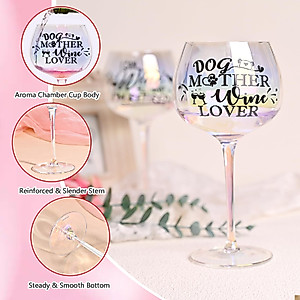 Dog Mom Gifts - Dog Lover Gifts for Women, Dog Owner Gifts, Unusual Birthday Gifts for Dog Lovers - Funny Gifts for New Puppy Fur Baby Owners - 16oz Wine Glass For Fur Mama