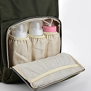 Ramhorn Diaper Bag Backpack Multifunction Waterproof Travel Back Pack for Mom Green