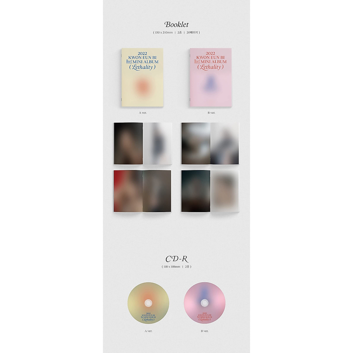 DREAMUS Kwon EUNBI IZ*ONE - 3rd Mini Album Lethality CD (A ver, CD Only (No Poster)), (VDCD6928)