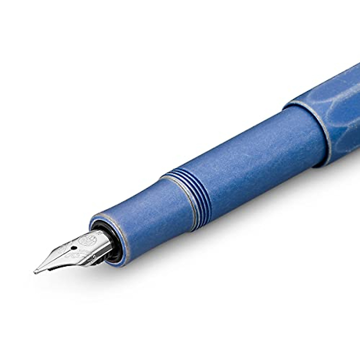 Kaweco AL SPORT Fountain Pen Stonewashed Blue I Premium Fountain Pen for Ink Cartridges I Exclusive Fountain Pen 13 cm I Nib: M (Medium)