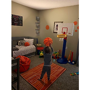 T play Basketball Plush Baby Room: Soft Boys Stuffed Sports Ball Pillow - Throw Decor Toys 1-3 Year Old
