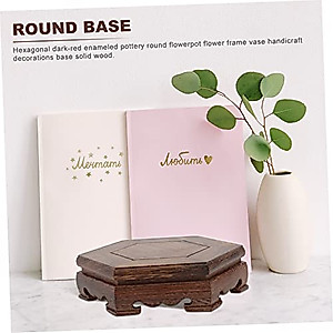 Yardwe 1pc Tank Flower Modern Desktop Vintage Stand Riser Artware Ball Bowl Aquarium Shelf Plant Cm Globe Tabletop Tray Platform Yard Sphere Room Garden Bonsai Display Fish Hexagon Drink