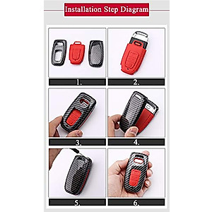 SANRILY 1Pcs Key Fob Cover for Mercedes-Benz C E S M G CLS CLK Class Keyless Key Shell Full Protection ABS and Soft Silicone Case Blue