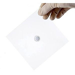 High Temperature Resistant Tissue Culture Sealing Film Triangular Flask Conical Flask Sterile Culture Container Breathing Film Sterile Sealing Film for Chemical Laboratory (12*12cm(MF16mm),250sheets)