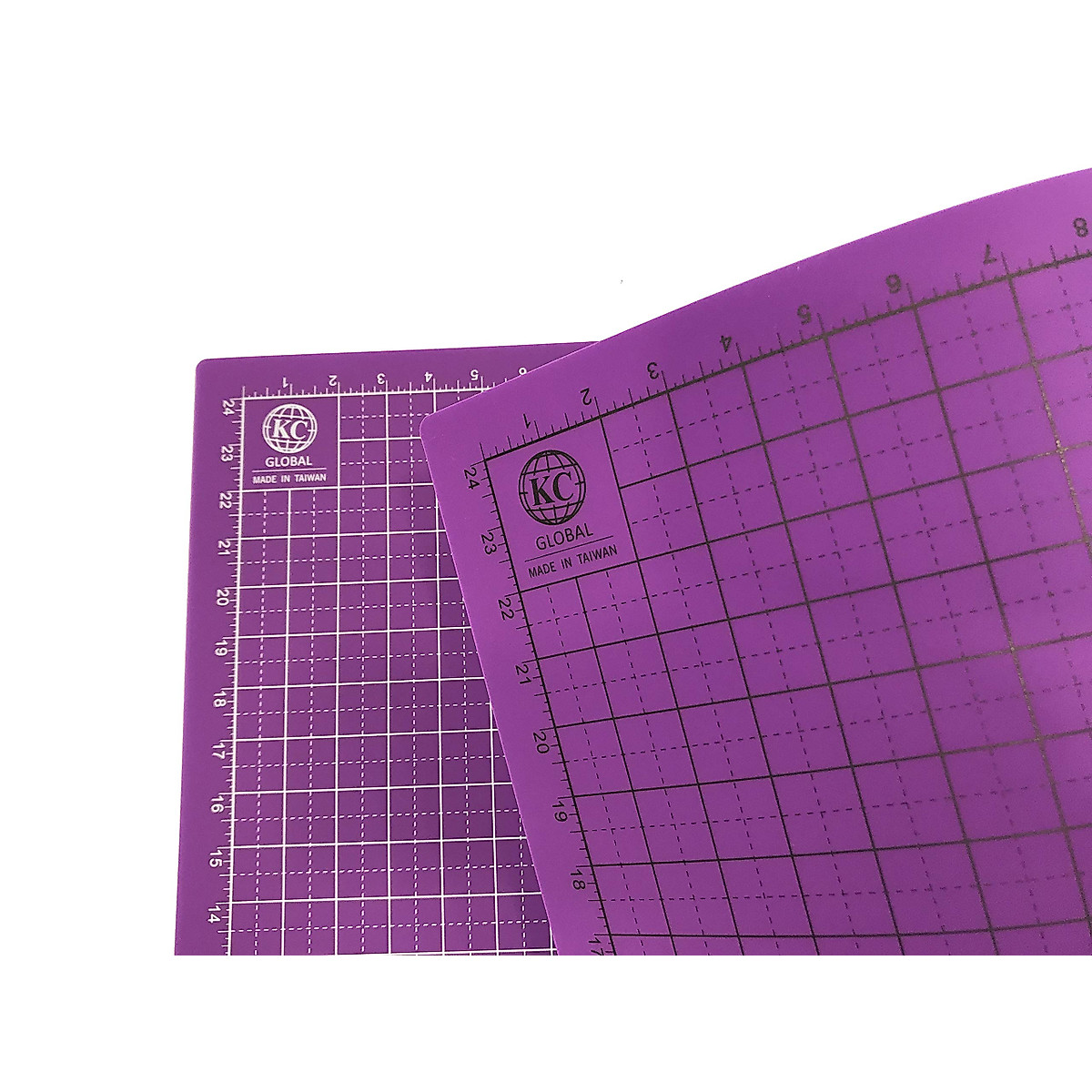 KC GLOBAL A1 (38"x26") Professional Grade Self-Healing Cutting Mat (Purple) - Odor-Free, Reversible, Eco-Friendly, Durable Bright Surface. Premium Desk Mat for Crafters, Quilters, and Hobbyist