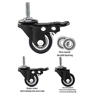RUDINO,Planter Caddy,Rolling Plant Stand,Planter Caddy with Wheels,Plant Roller Base,Plant Stand with Wheels,Plant Caddy with Wheels Heavy Duty - Mesh Surface, with Brake Wheel - for Indoor Planters