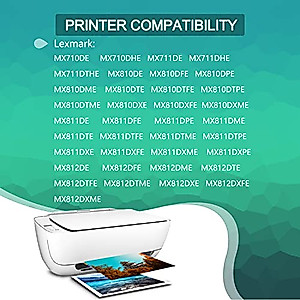 GREENBOX Remanufactured 621H Toner Cartridge Replacement for Lexmark 621H 62D1H00 62D1000 High Yield for Lexmark MX710DE MX710DHE MX711DE MX711DHE MX711DTHE MX810DE MX810DFE MX810DPE MX810DME, 1 Black