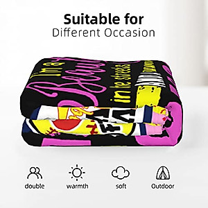 Softball Blanket Softball Gifts for Girl Women, Warm Cozy Love Softball Home Blanket, Ultra Soft Lightweight Plush Throw Blanket for Fall Winter, 3D Printed Flannel Fleece Blanket for Sofa Bed 50x40in